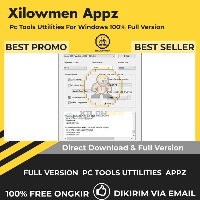 Jual [Full Version] USB Low-Level Format Pro PC Tools Software ...