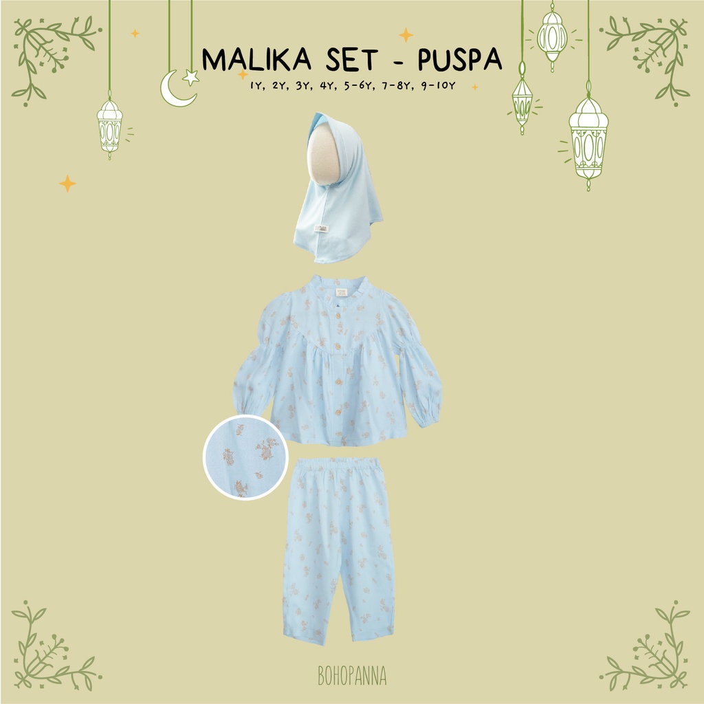 Jual BOHOPANNA - RAYA COLLECTION - MALIKA SET - Baju Muslim Anak - Baju Muslim Anak Perempuan ...