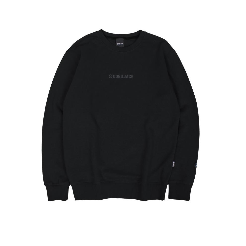 Jual 4.4 Brand Dobujack Sweater Little Logo 3 Black Crewneck | Shopee ...