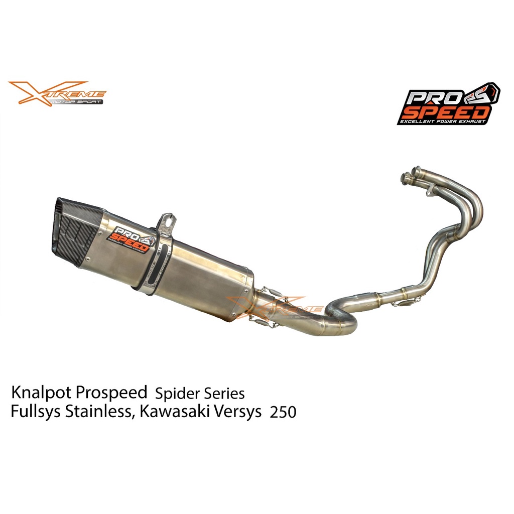 Jual Knalpot Prospeed Spider Series Ninja 250 FI / Karbu / Versys 250 ...