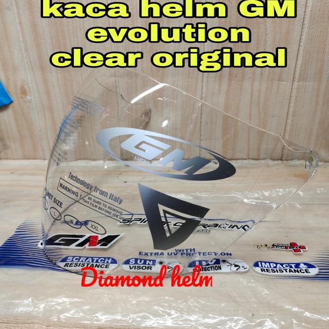 Jual kaca helm gm evolution, gm fighter,gm icon clear original | Shopee ...