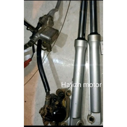 Jual Shock breaker depan plus set cakram rem depan silver second copotan original Yamaha Mio ...
