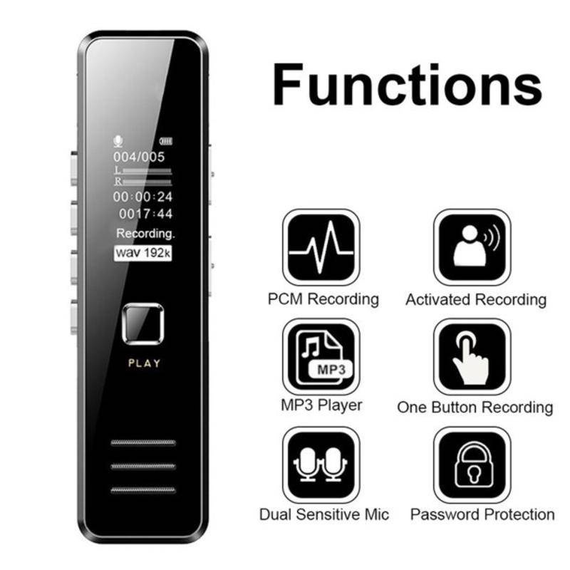 Jual Mini Perekam Suara/USB Suara Digital Perekam/MP3 Player 16GB ...