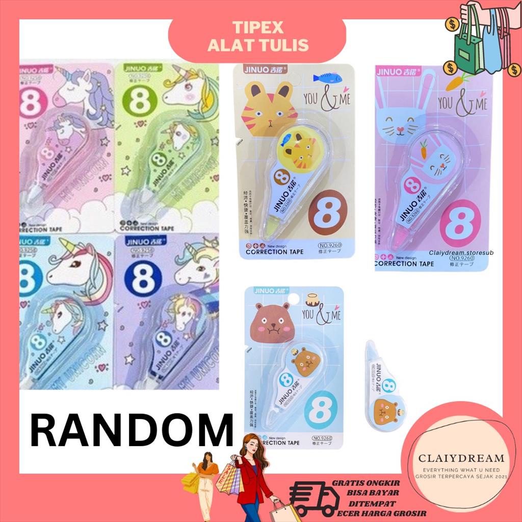 Jual CLAIYDREAM Tipe-X Roll / Correction Tape / Penghapus Pulpen TipeX ...