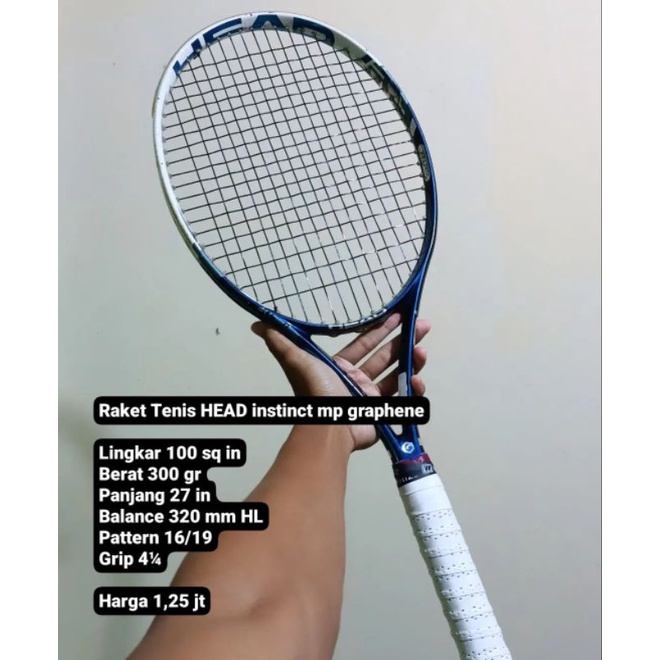 Jual Raket Tenis HEAD instinct mp graphene | Shopee Indonesia