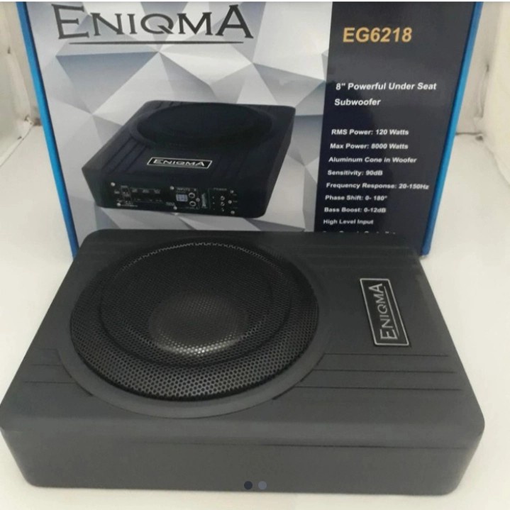 Jual Sub Woofer subwofer Kolong Enigma EG6218 8 Inch aktif | Shopee ...