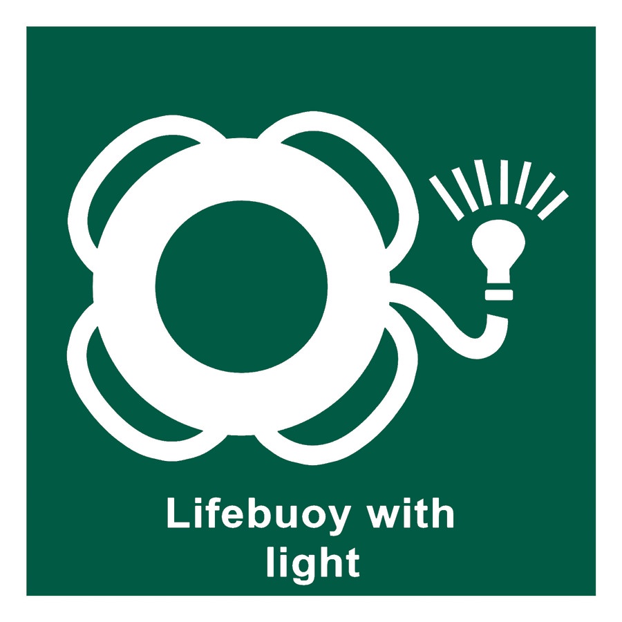 Jual STICKER SAFETY SIGN IMO PERKAPALAN LIFEBUOY WITH LIGHT 15X15 ...
