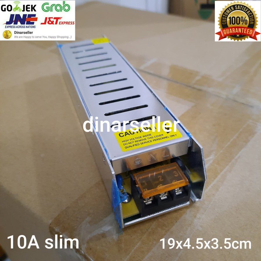 Jual TRAFO 12V 10A SLIM SUPER QUALITY POWER SUPPLY TRAVO CCTV LED STRIP ...