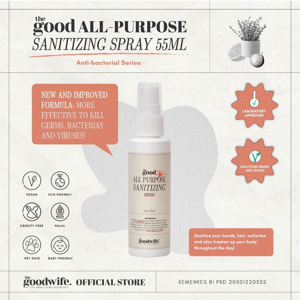 Jual The Good All Purpose Sanitizing Spray ( Exp OKT 24 ) | Shopee ...