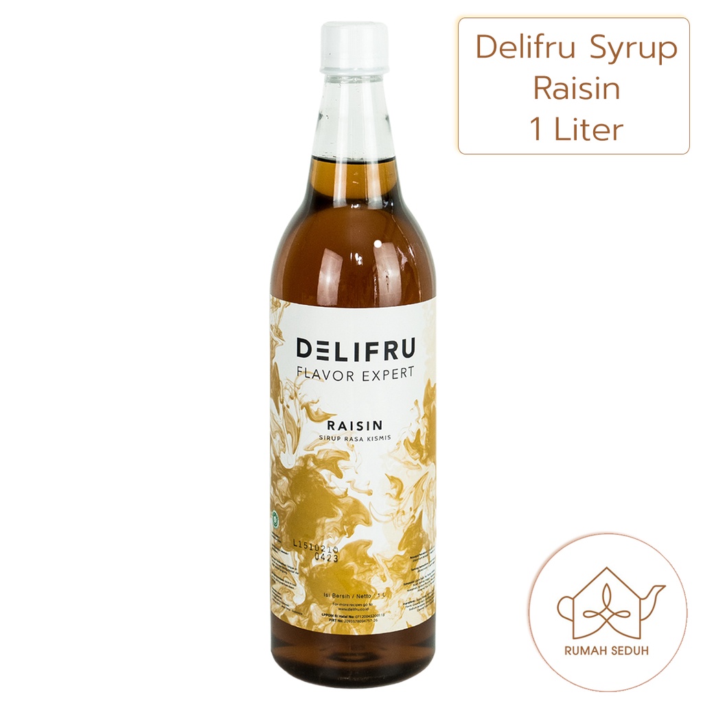 Jual Delifru Rum Raisin Syrup 1L - Sirup Roem Rum Ram HALAL | Shopee ...