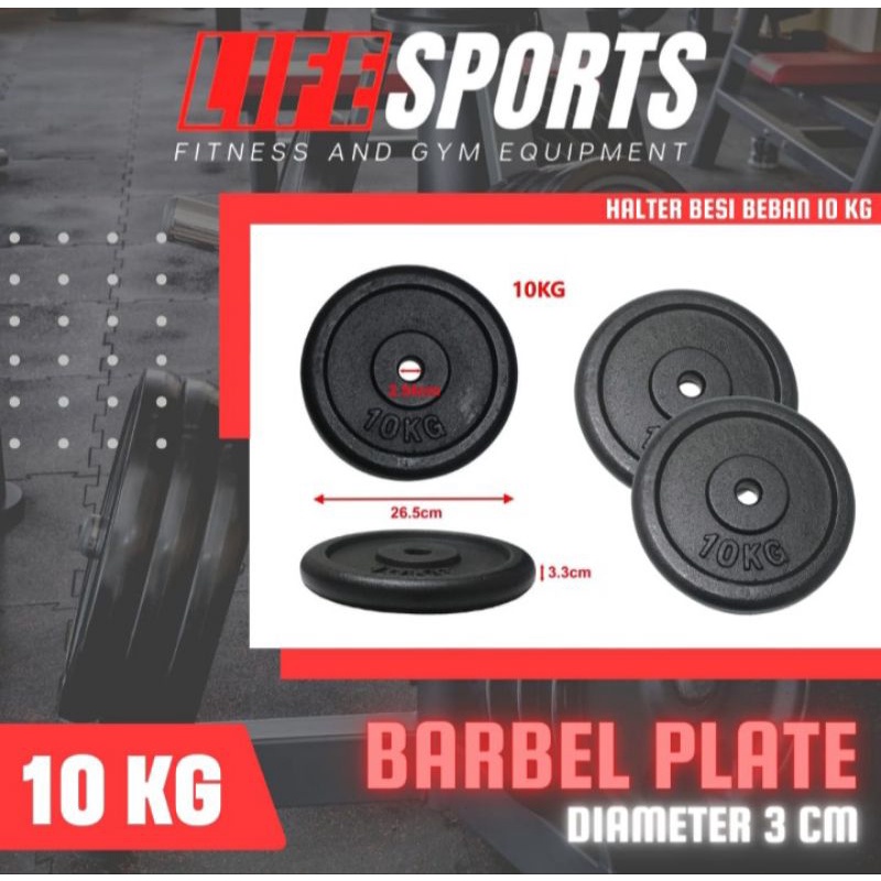 Jual dumbell plate ready 10 kg - 20kg grosir lubang diameter ready 3&5cm | Shopee Indonesia