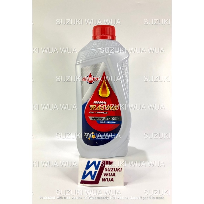 Jual OLI MOTOR FEDERAL RACING 1 LITER FULL SYNTHETIC | Shopee Indonesia