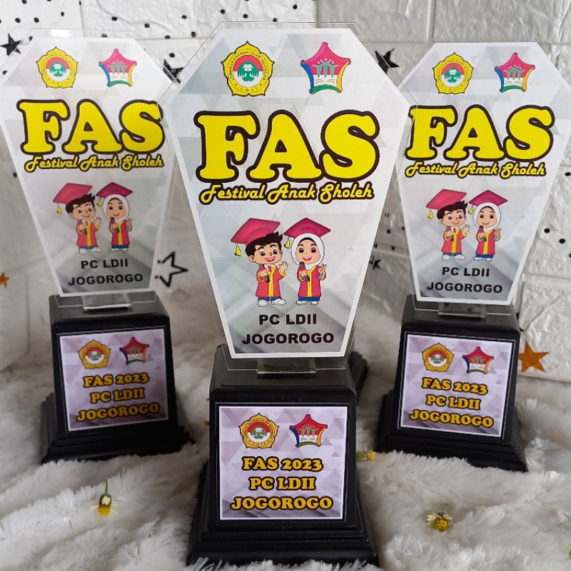 Jual Piala akrilik / Trophy akrilik custom tinggi -+ 25cm / murah ...