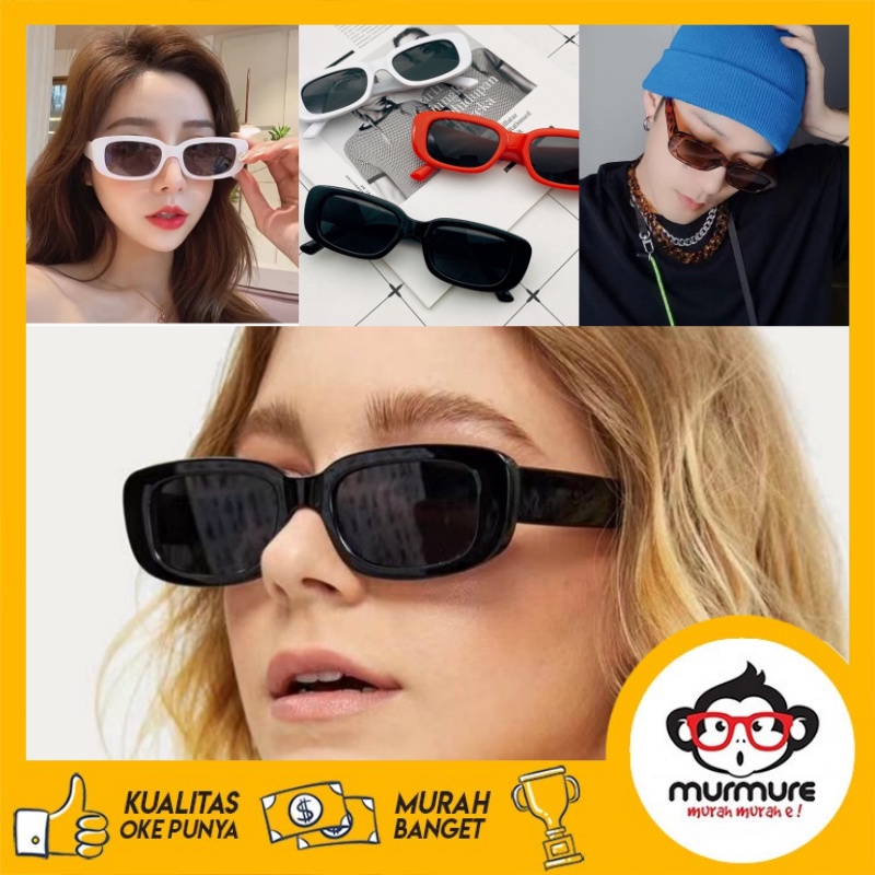 Jual MURMURE.ID I KACAMATA RETRO FRAME KOTAK GLASSES - KACAMATA HITAM ...