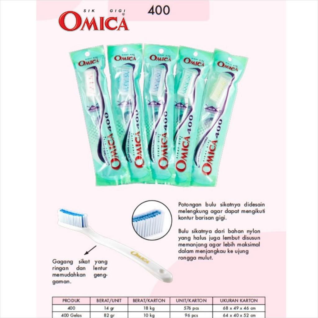 Jual Omica Toothbrush 400 Sikat Gigi Dewasa | Shopee Indonesia