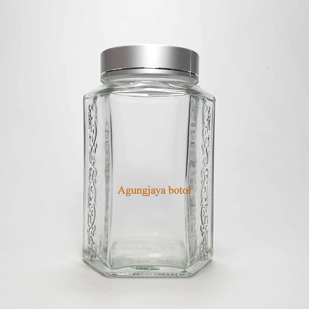 Jual Jar Kaca 360 Ml Clasical Hisheet Clear Tutup Alu Cosme Hisheet ...