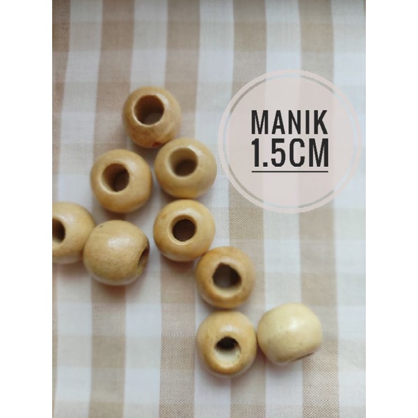 Jual manik manik kayu makrame 10pcs | Shopee Indonesia