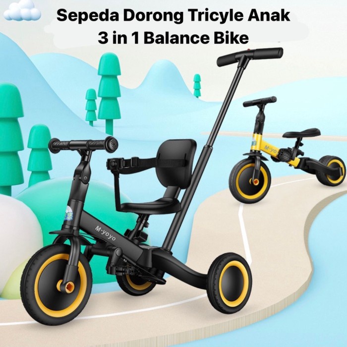 Jual Sepeda Dorong Anak Balance Bike Tricycle Multifugsi Sepeda baby ...