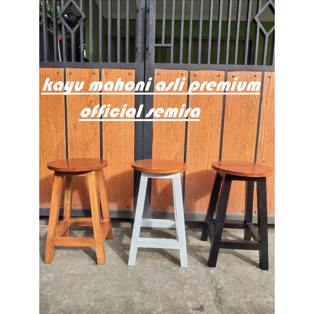 Jual 50 CM/BANGKU CAFE KAYU/KURSI CAFE KAYU/BANGKU MURAH/KURSI MURAH ...