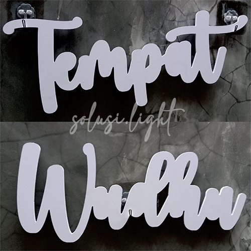 Jual Tulisan TEMPAT WUDHU Tempel Aesthetic Minimalis Sign Kayu Estetik ...