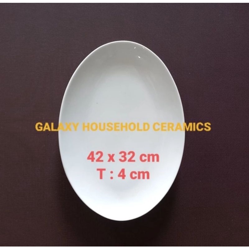 Jual Piring oval BESAR Piring opal Oval plate Piring saji Piring ...