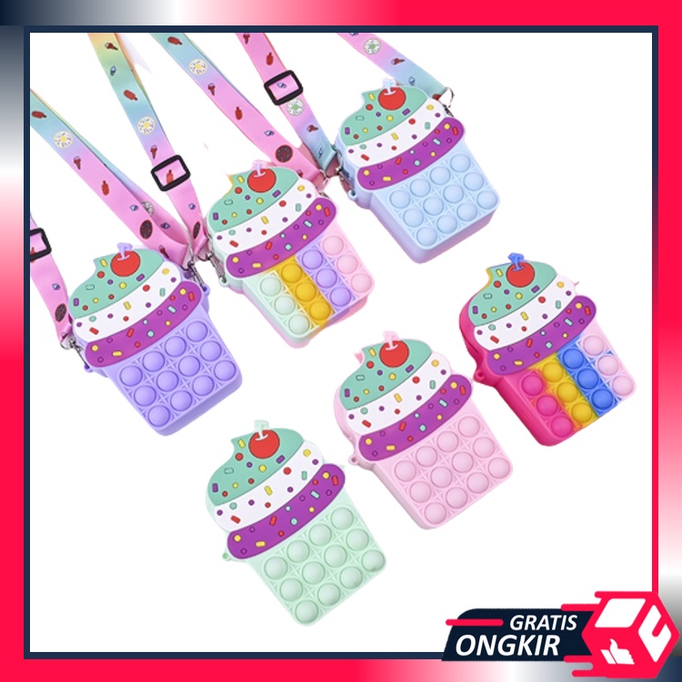 Jual Gratis Ongkir - T5639 Tas Pop It Selempang Lucu Unik Anak Viral ...