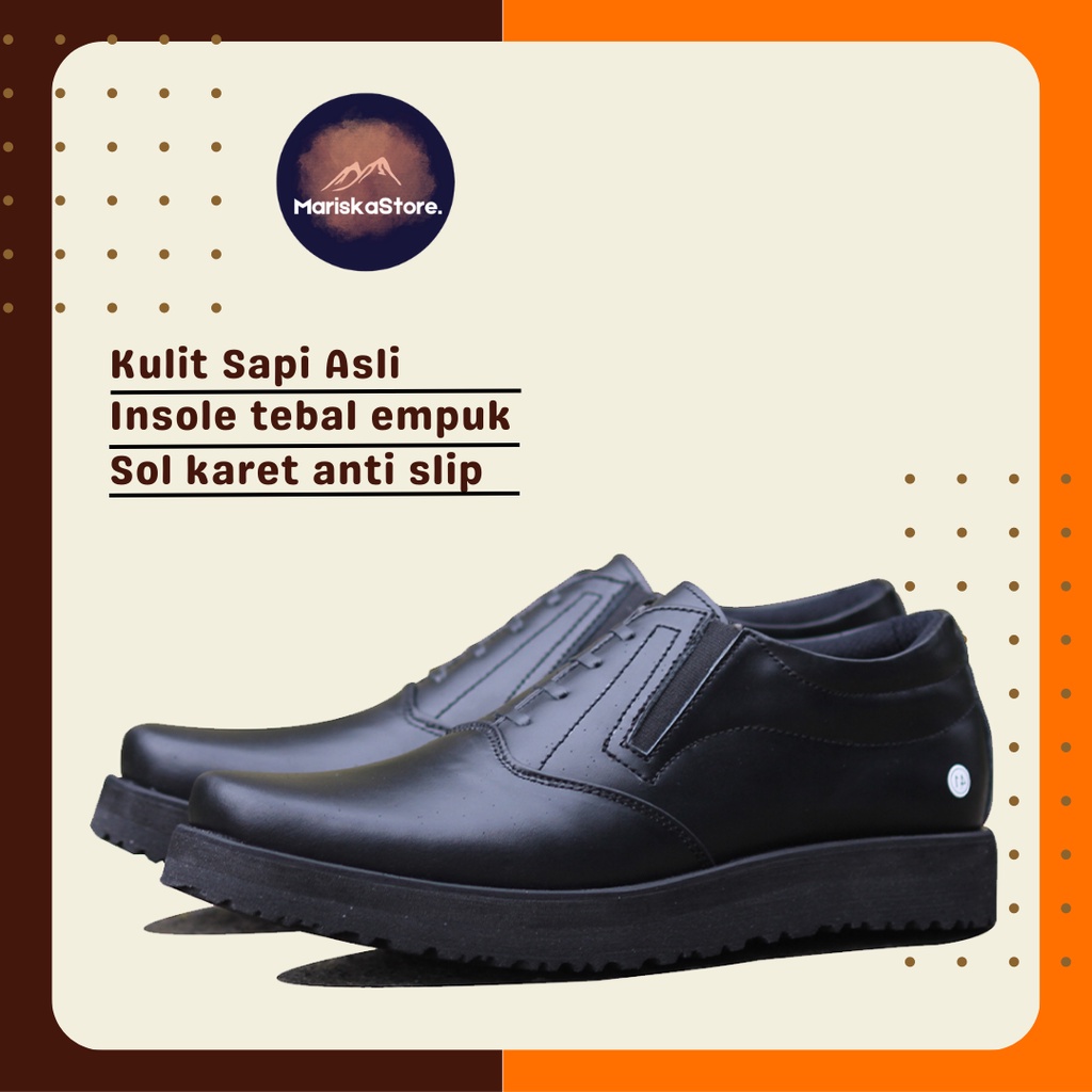Jual ARBOO FOOTWEAR Sepatu PDH Tali Mati Sepatu Polisi Sepatu TNI ABRI ...