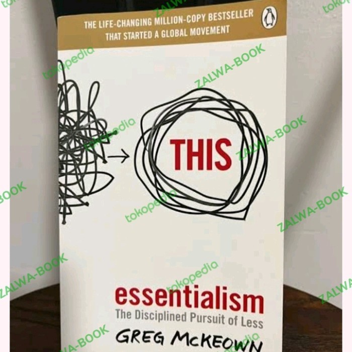 Jual buku Essentialism The Disciplined Pursuit of Less | Shopee Indonesia