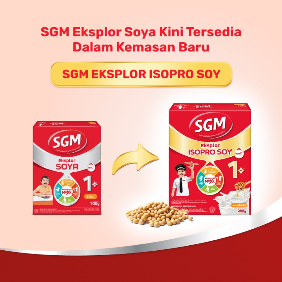 Jual SGM Eksplor ISOPRO SOY 1+ Vanila/Madu Susu Pertumbuhan 700g (SOYA) | Shopee Indonesia