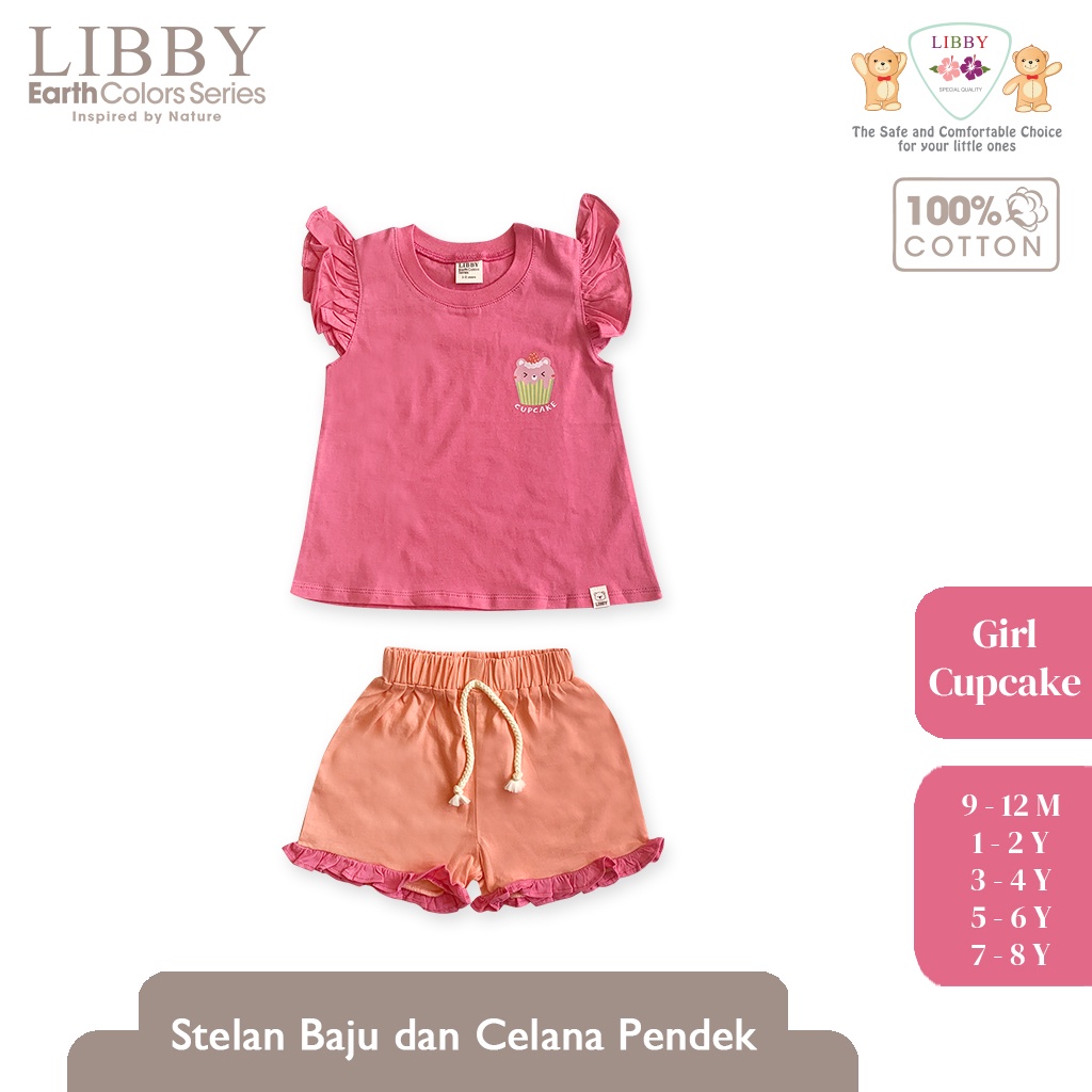 Jual LIBBY Earth Setelan Anak Niji Set Oblong Pendek Celana Pendek Series GIRL (1 STEL) | Shopee ...