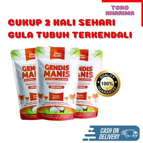 Jual [3 Pouch] Gula Semut GENDIS MANIS Bantu Jaga Gula Tubuh | Shopee ...