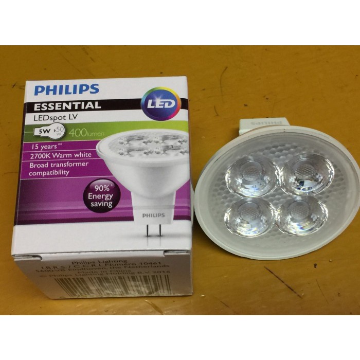 Jual Lampu Halogen Led Mr 16 Mr16 5W Philips | Shopee Indonesia