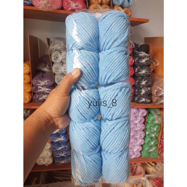 Jual Benang katun macrame size 4mm kemasan pack 1kg isi 10pcs | Shopee ...