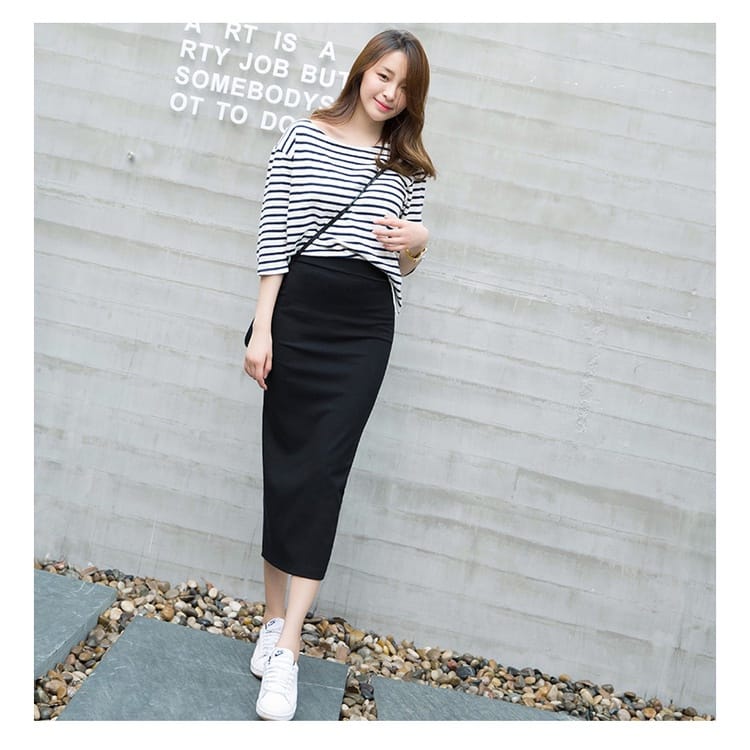 Jual rok span pendek hitam rok kerja wanita rok scuba rok kerja formal ...