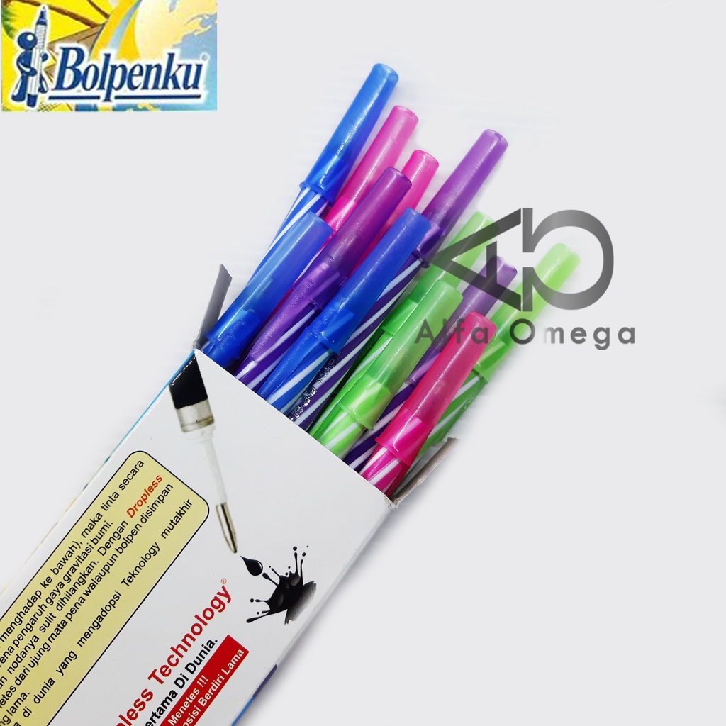 Jual Pen Pulpen Bolpenku Spiral Gel Desain Lilin 1 lusin 12 pcs ...