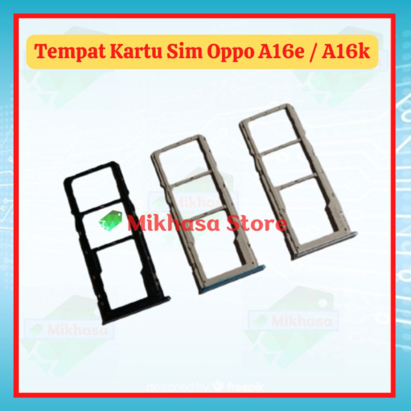 Jual Simtray Tempat Kartu Slot Sim Oppo A16e - A16k - A15 - A15s Sim ...