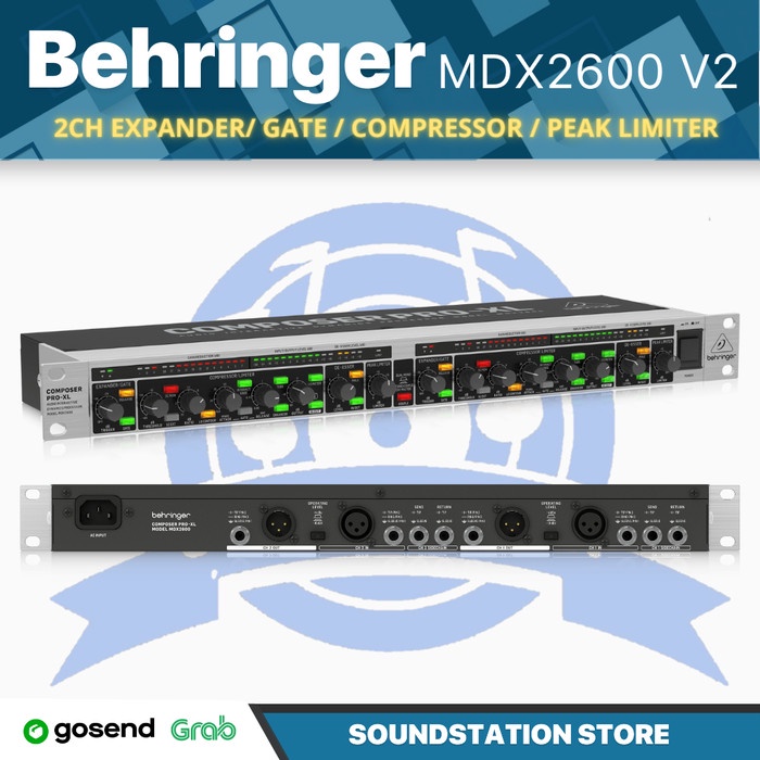 Jual BEHRINGER MDX2600 V2 Expander/ Gate / Compressor / Peak Limiter ...