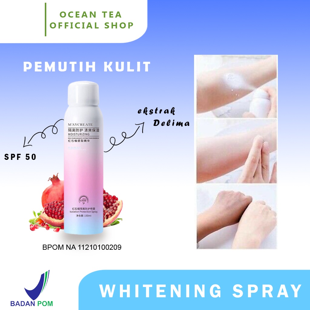 Jual CREAM PEMUTIH & PENCERAH KULIT BADAN AMPUH PERMANEN SPRAY KRIM MAYCREATE HANDBODY LOTION ...