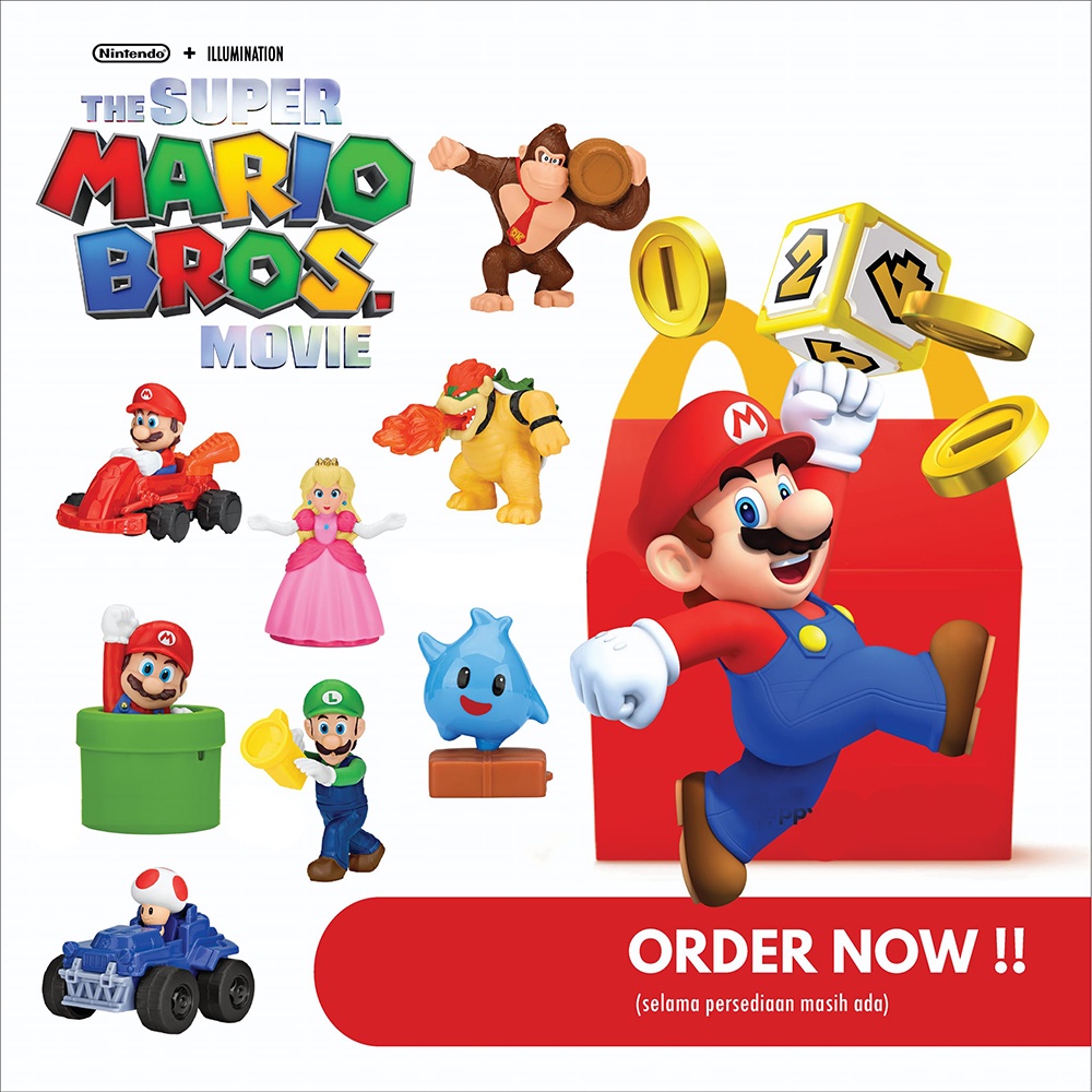 Jual Mainan MARIO BROS dari Happy Meal McD lucu imut unik keren ...
