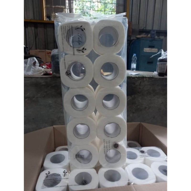 Jual Tissue TOILET Roll Tisu TOILET Roll Tissue Roll Tulip Isi 10 Roll ...