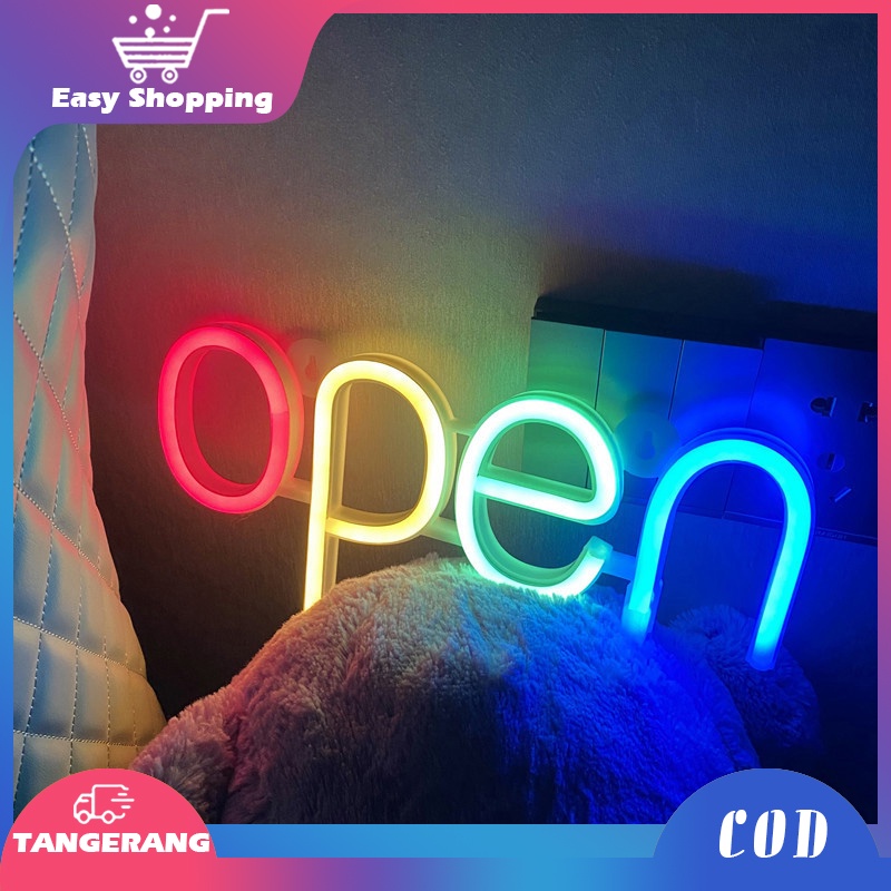 Jual Lampu Open Sign Led Open Gantung Neon Sign Lampu Dekorasi Neon ...