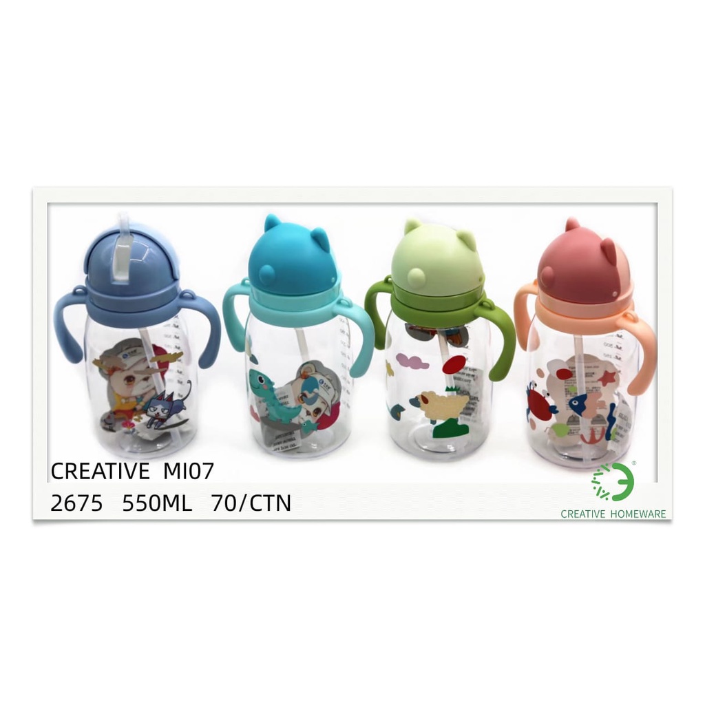 Jual Botol Minum / Tempat Minum Anak Lucu Animasi Kartun Include ...