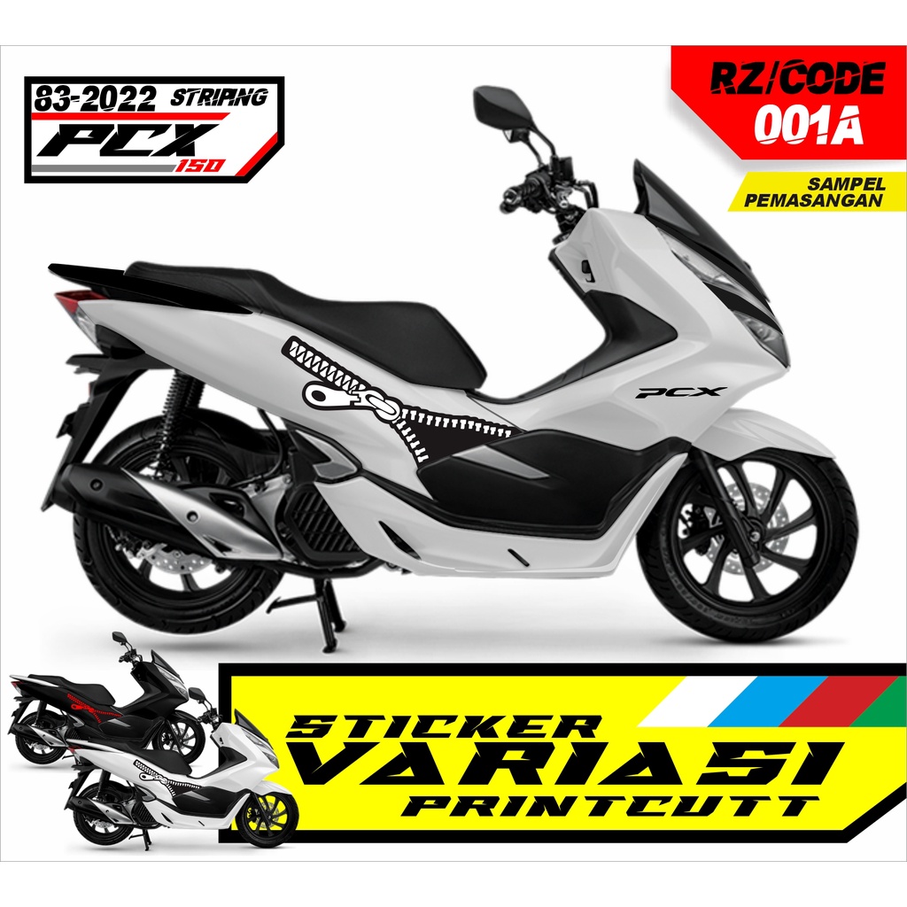 Jual Striping Sticker Honda Pcx 150 Variasi Resleting Atau Zipper Kiri ...