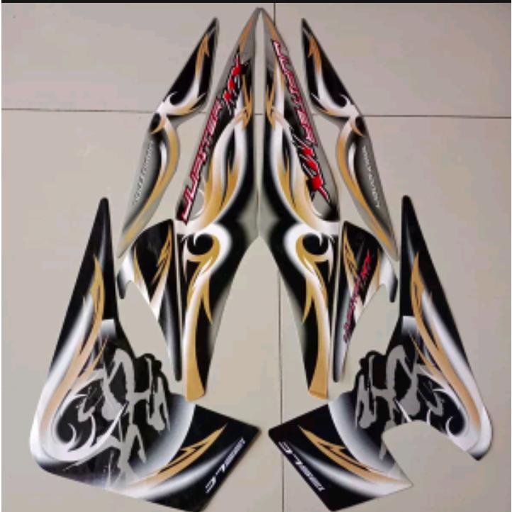 Jual stiker striping motor yamaha Jupiter MX 135 2008 lama old silver ...