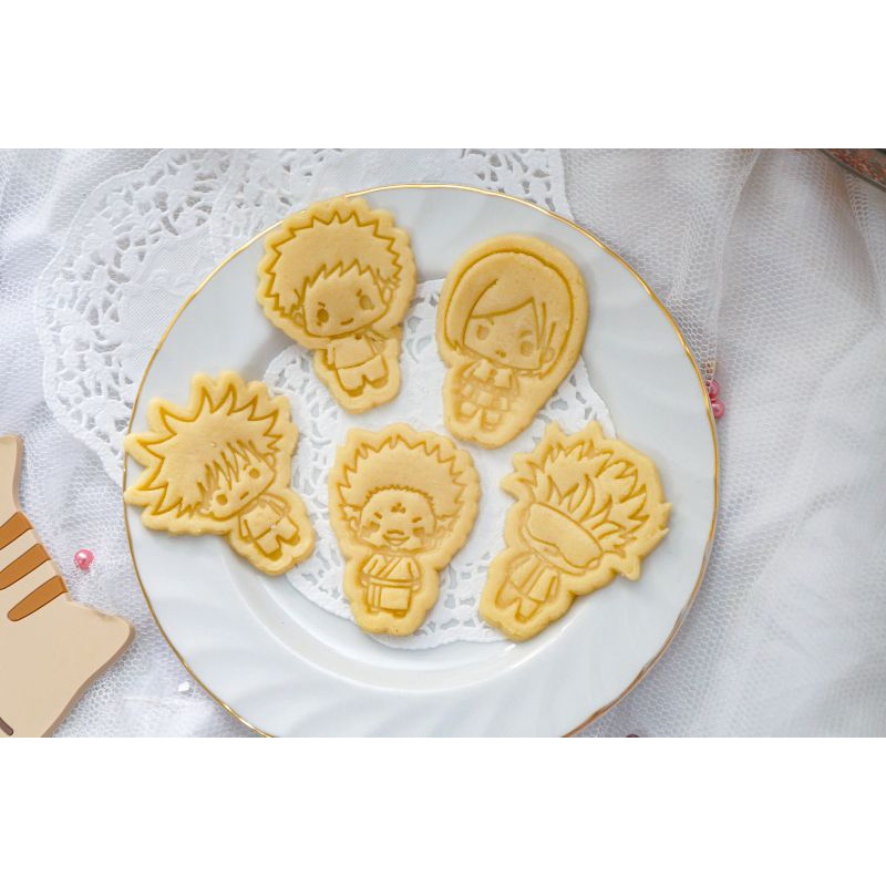 Jual Cookies non icing Character Jujutsu Kaisen Tokyo Revenger Kimetsu ...