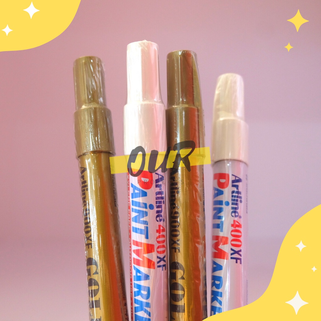 Jual SPIDOL PERMANENT ARTLINE GOLD & WHITE 2.3MM [Our_projects ...