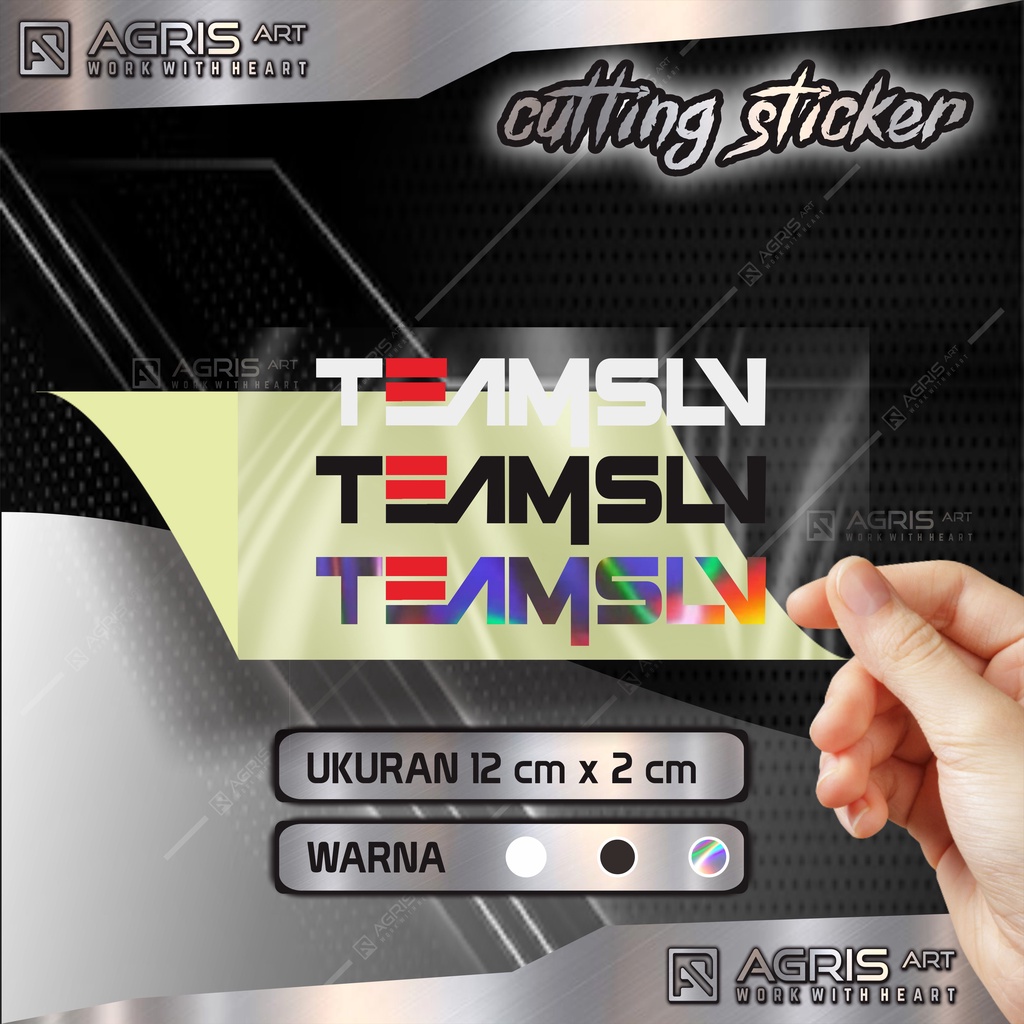 Jual stiker teamslv cutting sticker teamslv viral bukan printing anti ...