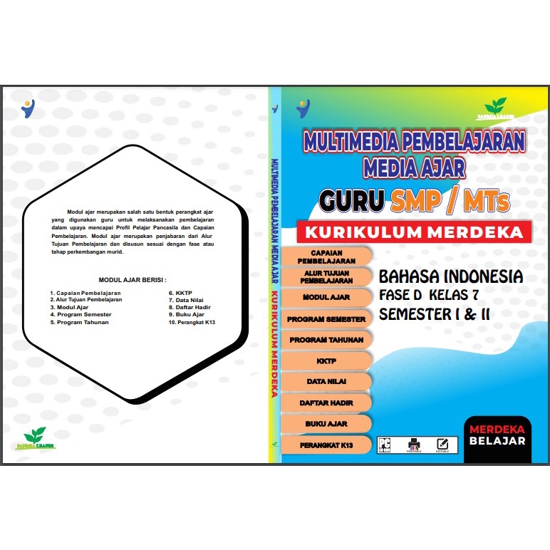 Jual Modul Ajar Bahasa Indonesia Kurikulum Merdeka untuk SMP-MTs Kelas 7 & 8 Semester 1 & 2 ...