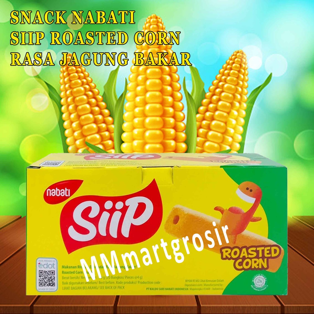 Jual Nabati / Siip Roasted Corn Flavour / 1box Isi 20pcs x 4g | Shopee ...