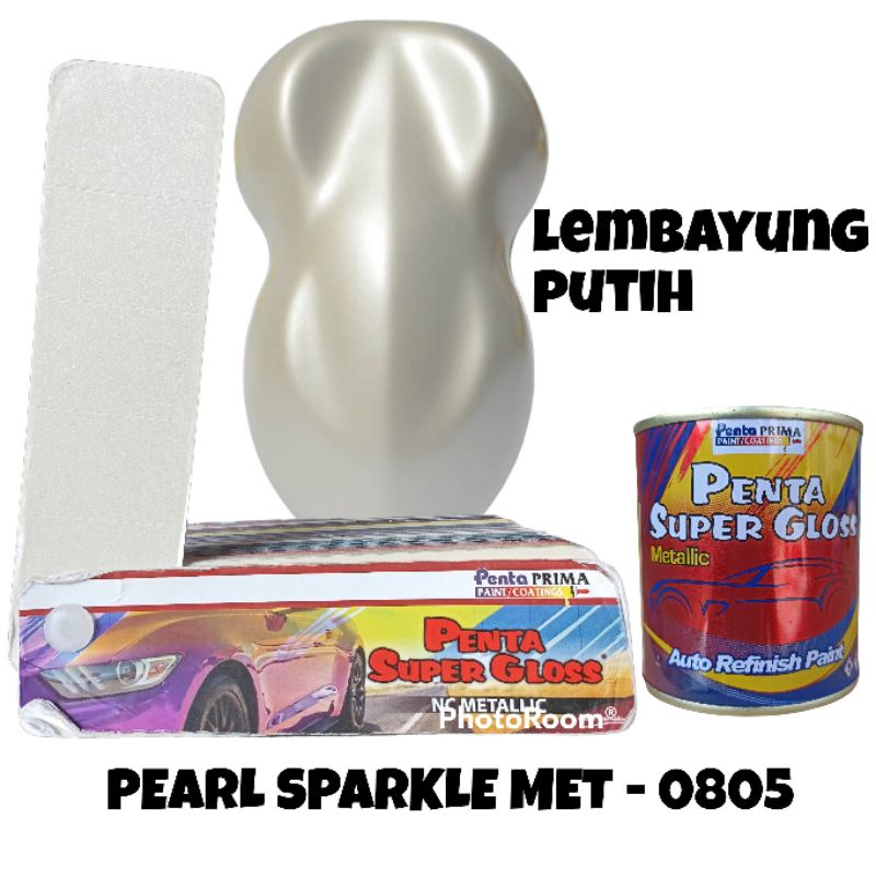 Jual Cat duco Penta Super Gloss Pearl Sparkle Putih mutiara lembayung ...